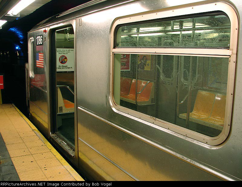 MTA 7 train Bombardier R62A 1786